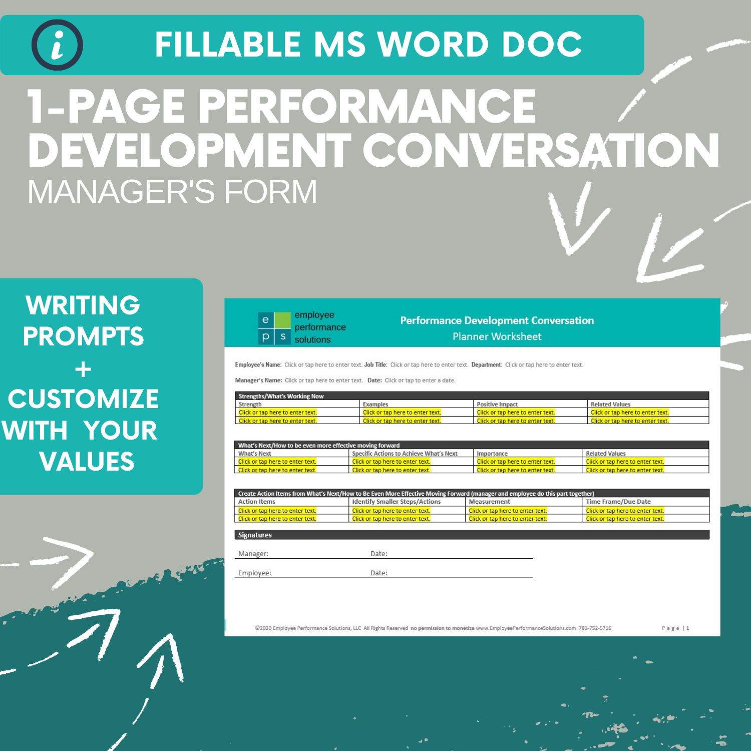 Measure Performance Without Ratings Worksheet Download